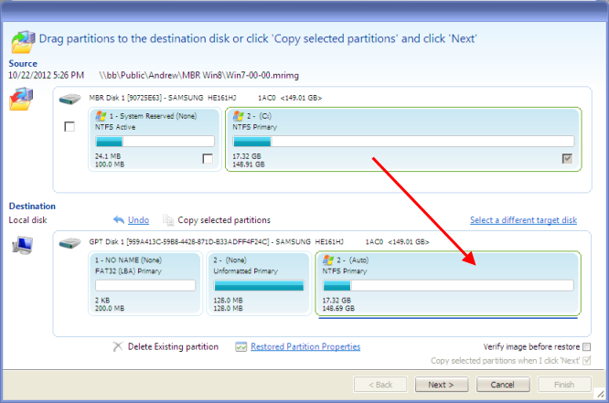 Restoring an MBR System image to UEFI/GPT - KnowledgeBase v7.2 - Macrium Reflect Knowledgebase
